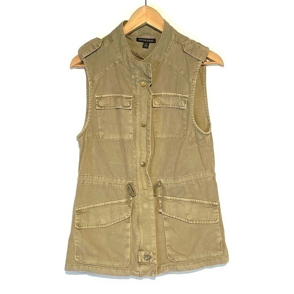 British Khaki | Jackets & Coats | British Khaki Army Green Utility Vest ...
